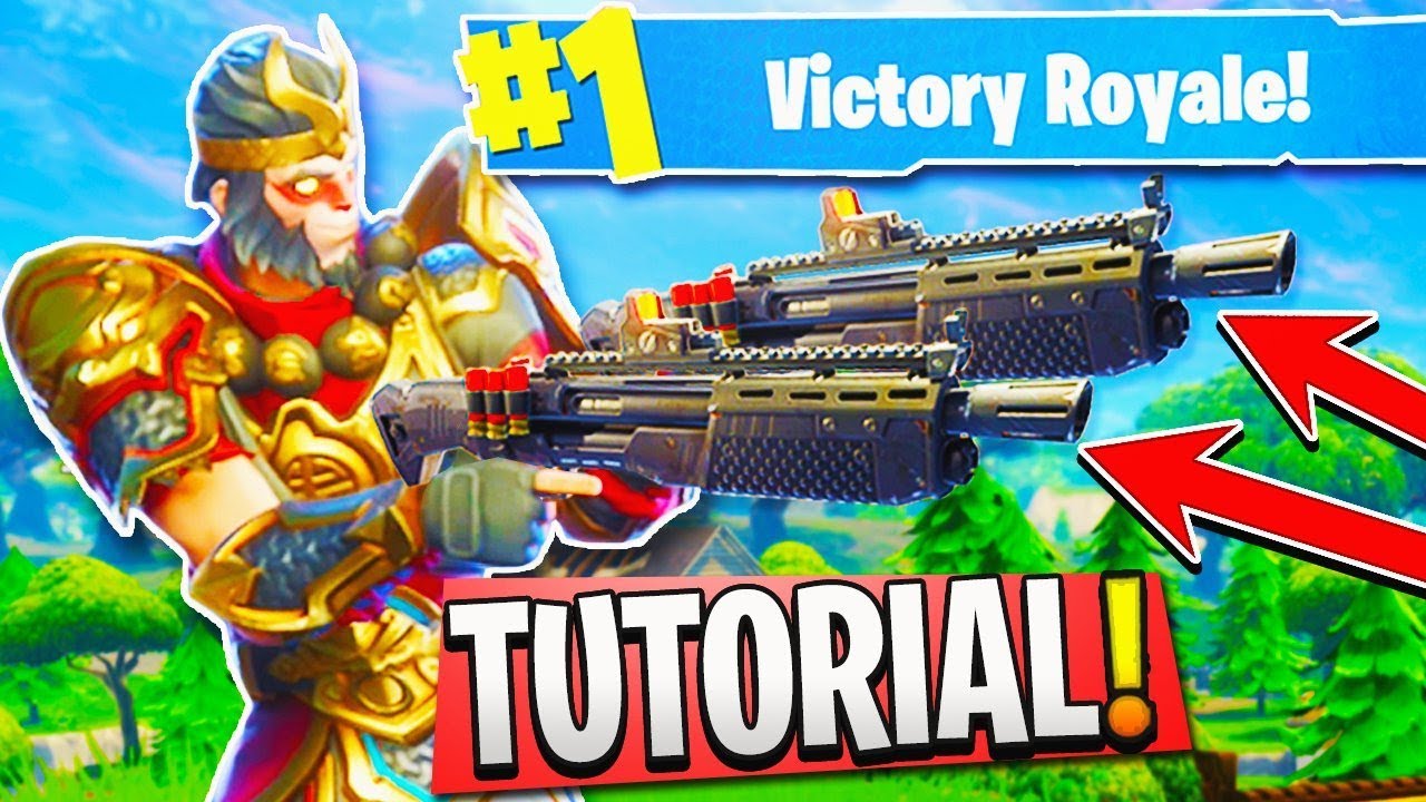 NEW *OVERPOWERED* DOUBLE SHOTGUN TUTORIAL in Fortnite Battle Royale ...