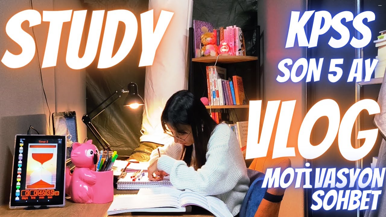 STUDY VLOG I SOHBET - MOTİVASYON , 5 AY KALA #kpss YE SIKI HAZIRLANMAK ...