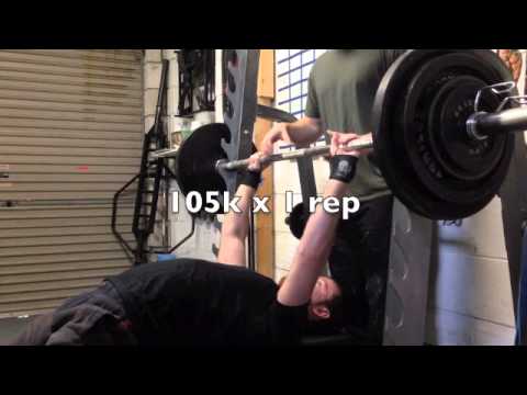 13/9/2013 | 531 Bench | Cycle 5 Week 3 Sets 1, 2 & 3 + Bonus (82.5k,95k ...