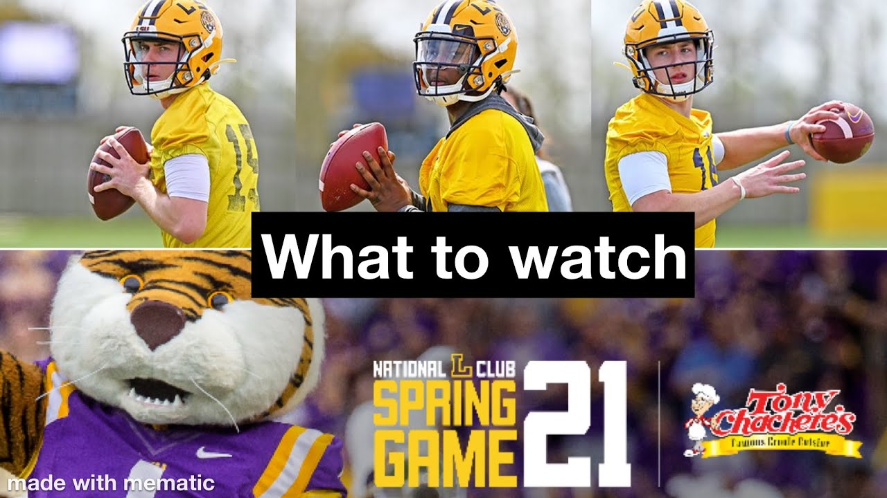 What Really Matters in the LSU Football Spring Game? - YouTube