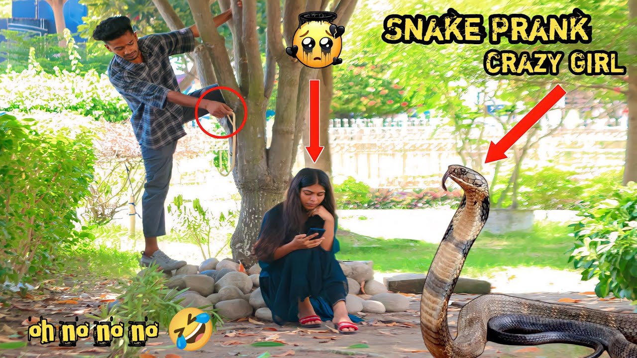 Fake snake prank video 🐍 king cobra snake prank on public !! viral ...