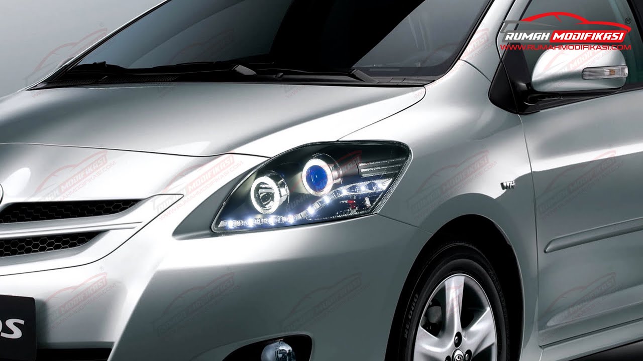 HEADLAMP TOYOTA VIOS 2007 2012 SEQUENTIAL LED BLACK BLUE PROJECTOR ...