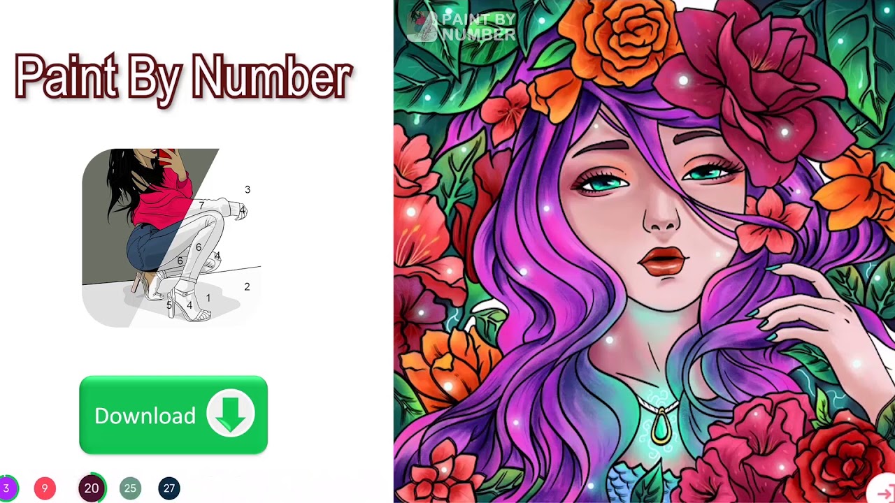 No.1 Paint By Number Game! Super fun and relaxing! - YouTube