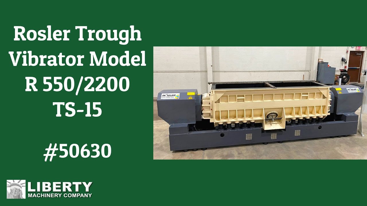 Rosler Trough Vibrator R 550/2200 TS-15 - Liberty #50630 - YouTube