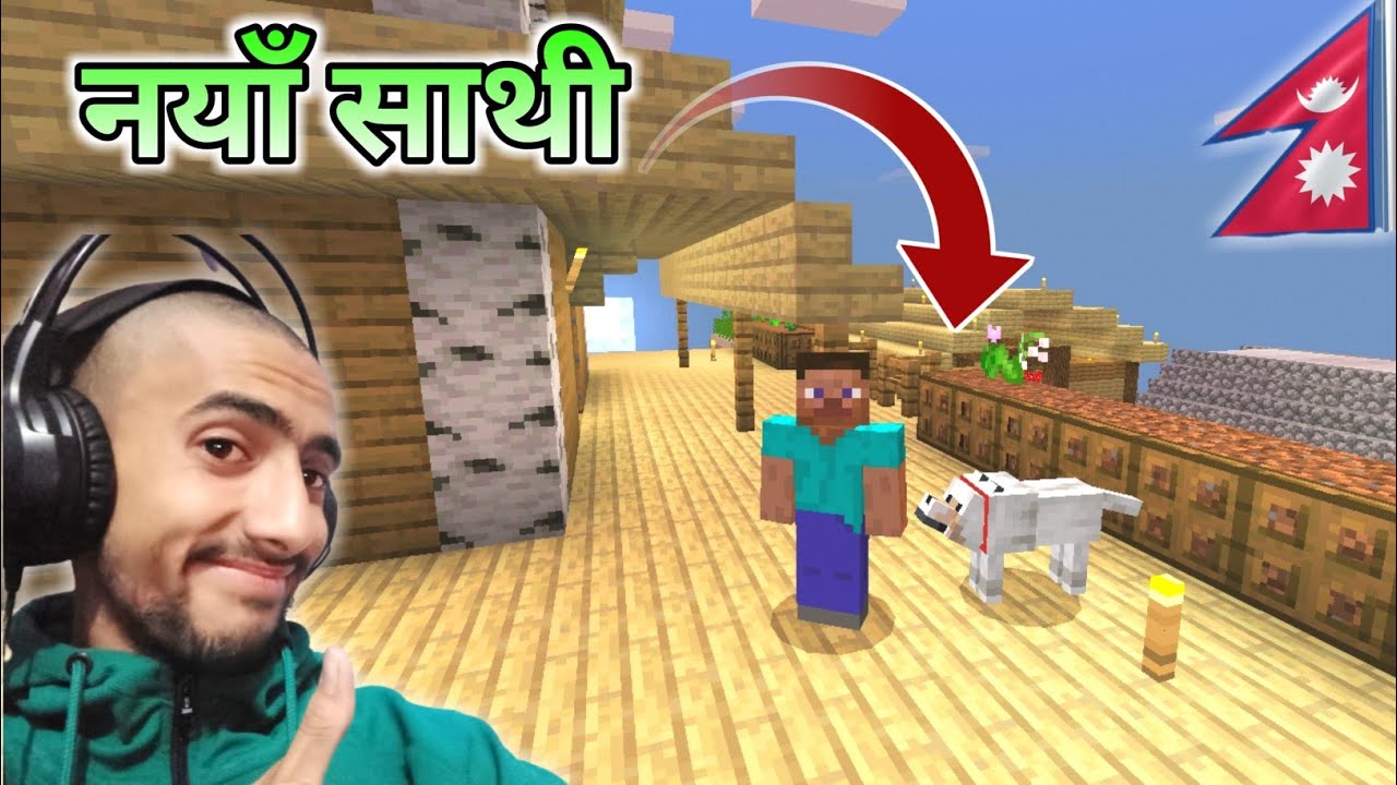 My New Friend in Nepali Minecraft One Block || Episode 13 - YouTube