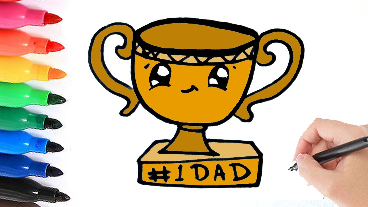 HOE TEKEN JE EEN BEKER VOOR VADERDAG? DRAWING FOR DAD! - YouTube
