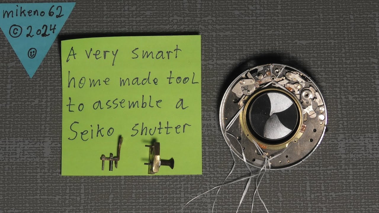 A very smart homemade tool to assemble a SEIKO XM shutter - YouTube