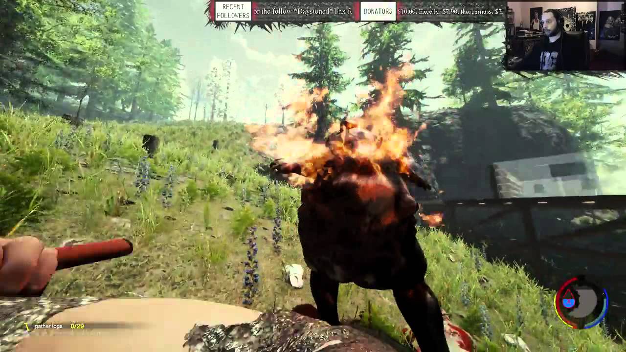 Cowman surprise attack! The Forest - YouTube