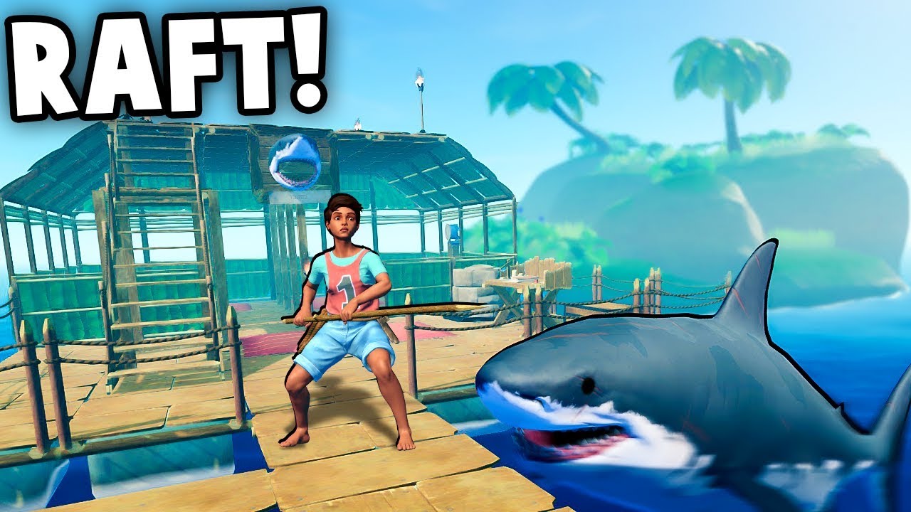 The NEW Raft is AMAZING! Mysterious Islands, Shark Attacks! (Raft ...
