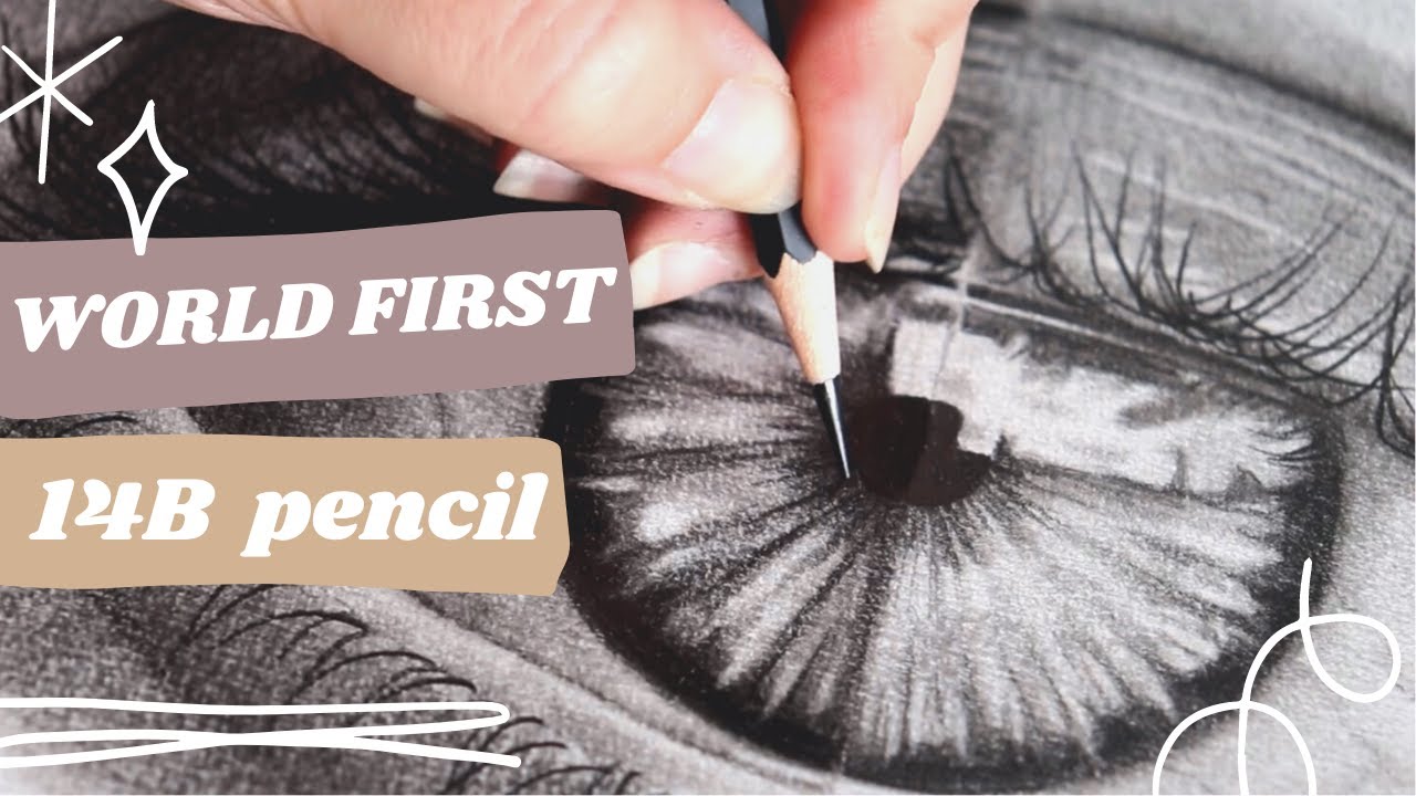 Faber-Castell WORLD FIRST 14B Matt Graphite Pencil | Comparison - YouTube