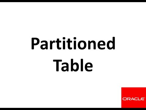 Partitioned Table - Oracle - YouTube
