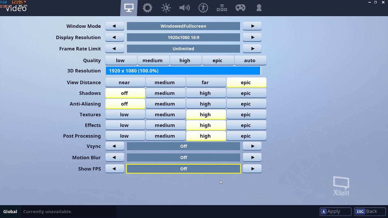 FORTNITE HOW TO GET THE BEST PERFORMANCE AND GET THE BEST RECOMMENDED ...