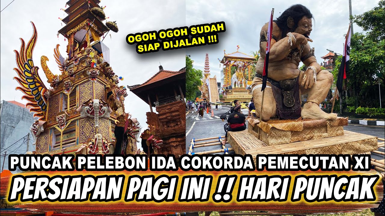 HARI PUNCAK PELEBON Ida Cokorda Pemecutan XI - Persiapan Pagi Hari Ini ...