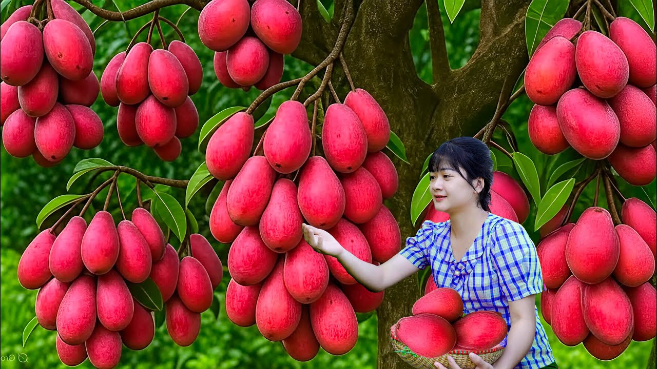 Unbelievable! Sweet Jungle Mango Harvest To Sell & Making Secret Sauce ...