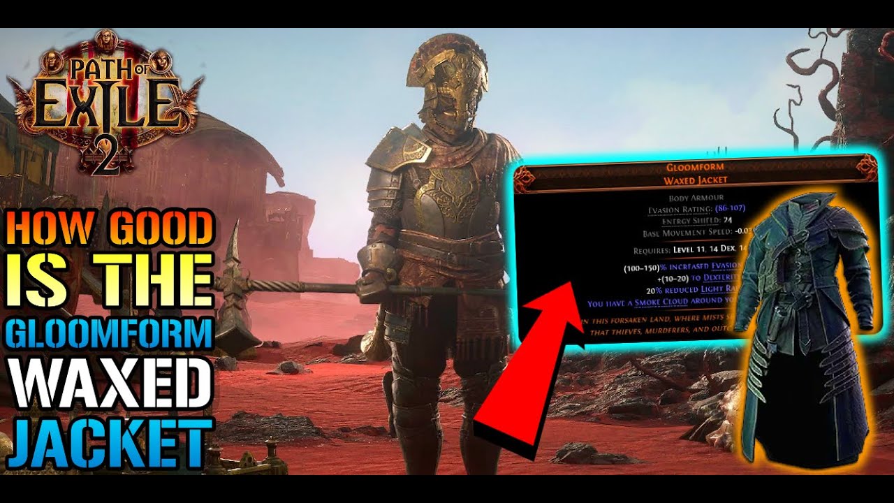 Path Of Exile 2: "Gloomform Waxed Jacket" UNIQUE Armor Guide! How good ...