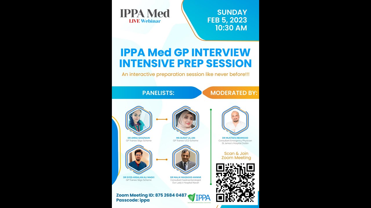 IPPA Webinar on GP Training Interview - 05-02-2023 - YouTube