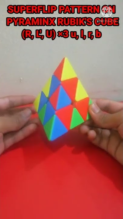SUPERFLIP PATTERN ON PYRAMINX RUBIK'S CUBE. - YouTube