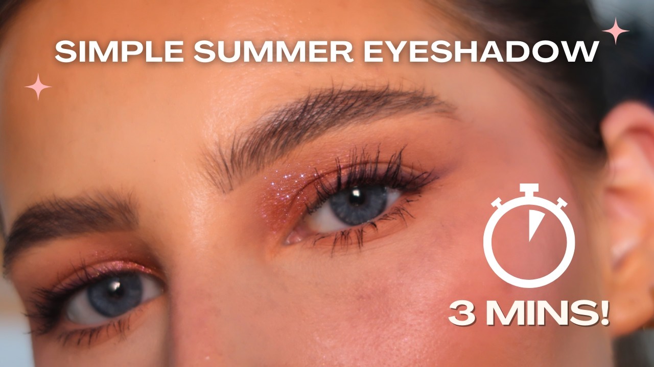 3 MIN SIMPLE SUMMER EYESHADOW TUTORIAL🌇 - YouTube