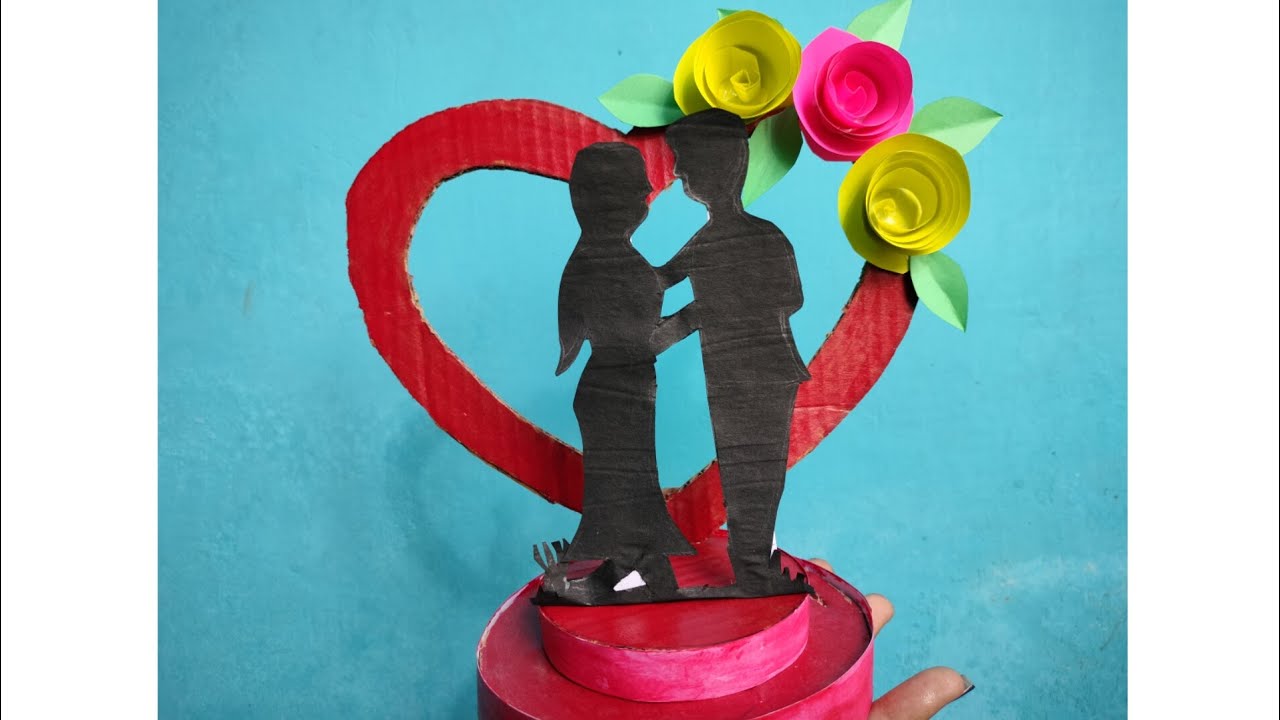 romantic couple gift idea💡...... from paper #craft #craftideas #diy #yt ...