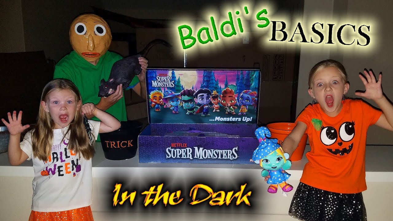 Baldi's Basics in Real Life in the Dark! Netflix Super Monsters Toy ...