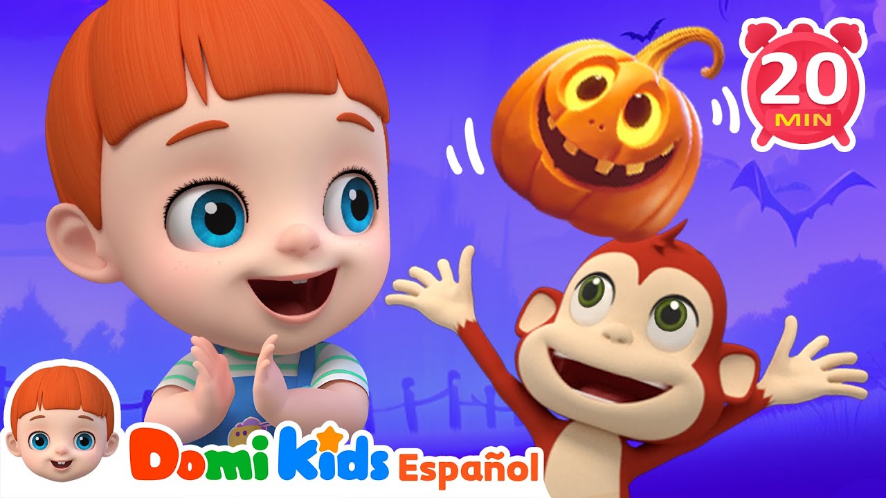 ¡Cuidado! Cinco Monitos en Halloween 🎃 | Canciones Infantiles | Domi ...