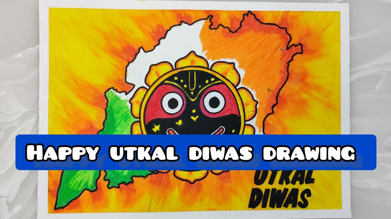 Utkal diwas drawing/happy utkal diwas drawing/Odisha day drawing step ...