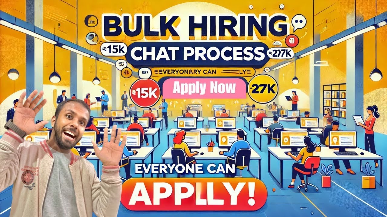 Chat Process Bulk Hiring - 15k to 27k salary inhand - Fresher ...