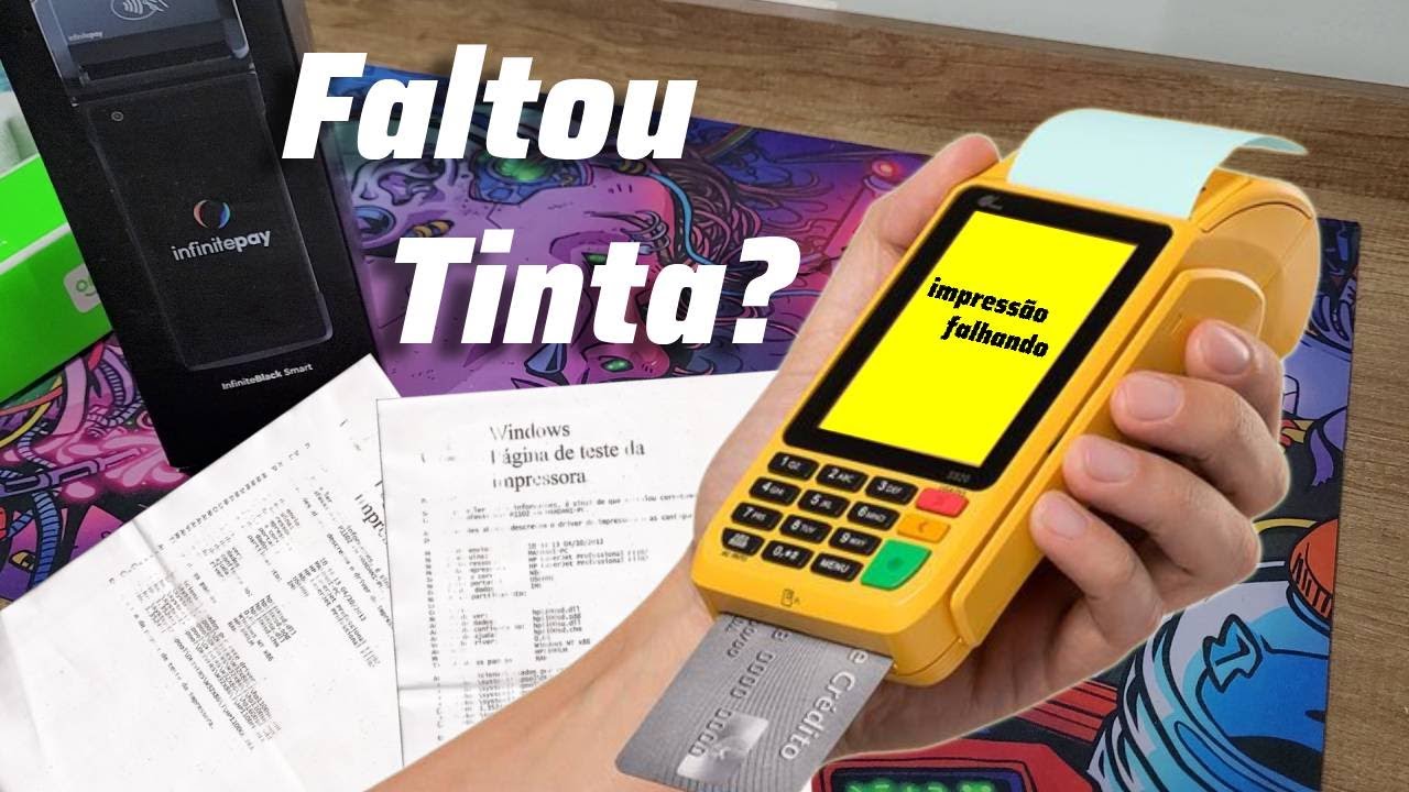 Maquina de cartão com impressão falhando ou não imprime Resolva! - YouTube