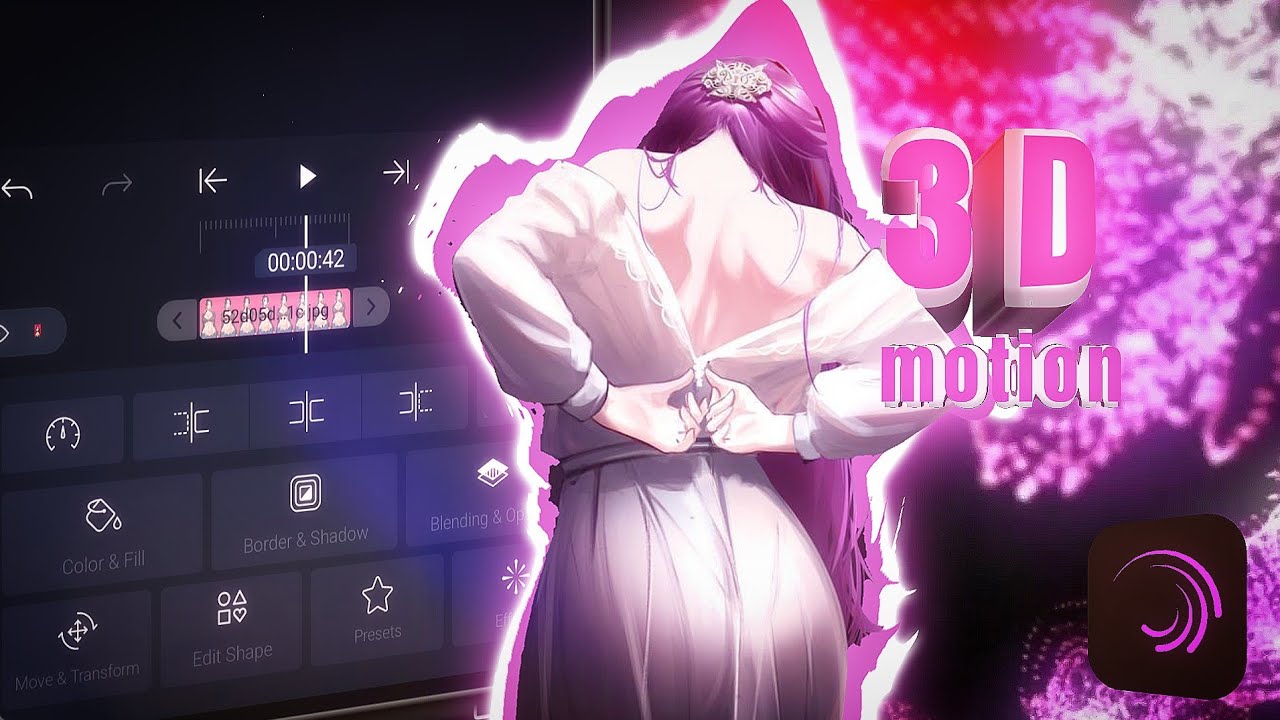 3D movement tutorial [alight motion] - YouTube