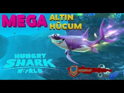 ETKİLEYİCİ VE ÇOK YÖNLÜ !! YASSI ÇEKİÇ BAŞLI KÖPEK BALIGI GAME PLAY Hungry Shark World