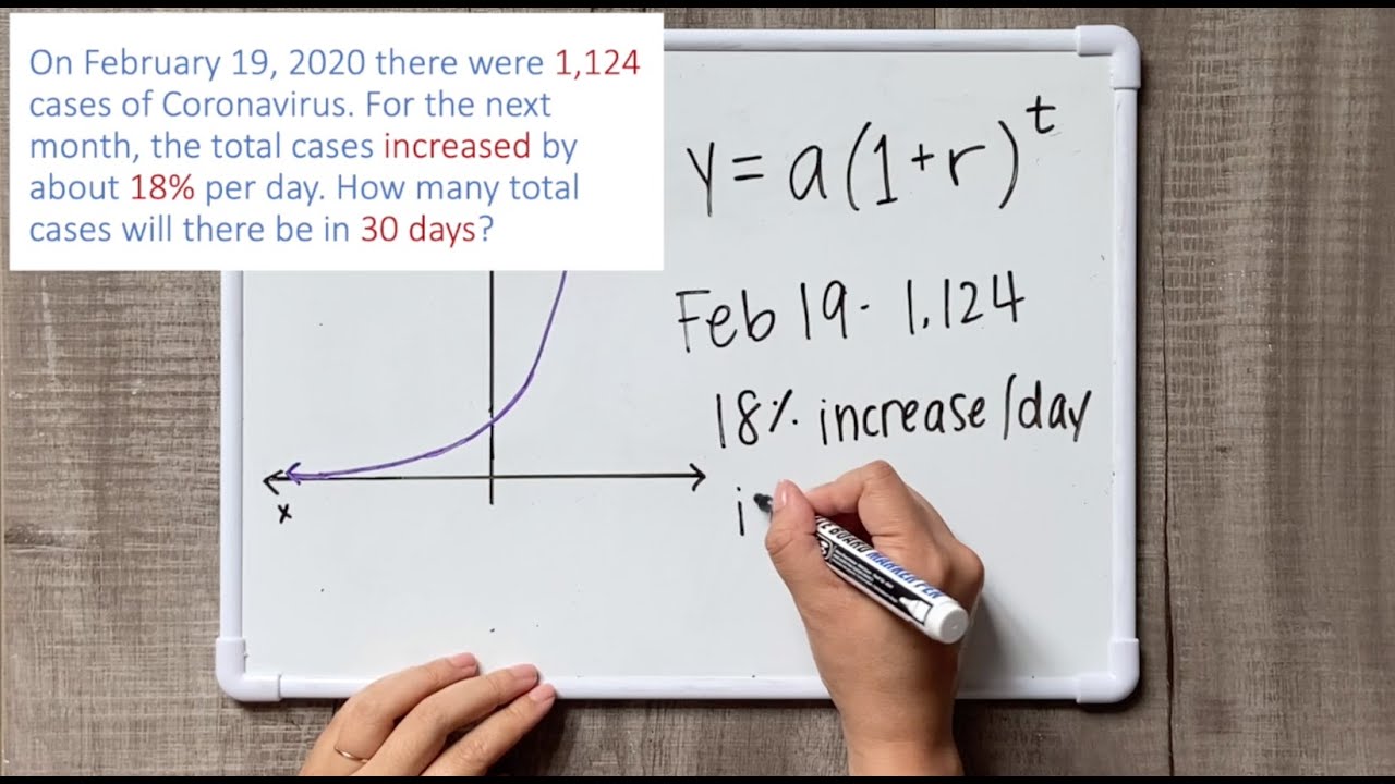 Exponential Growth and Decay Using Coronavirus Stats (COVID-19 Math!) # ...