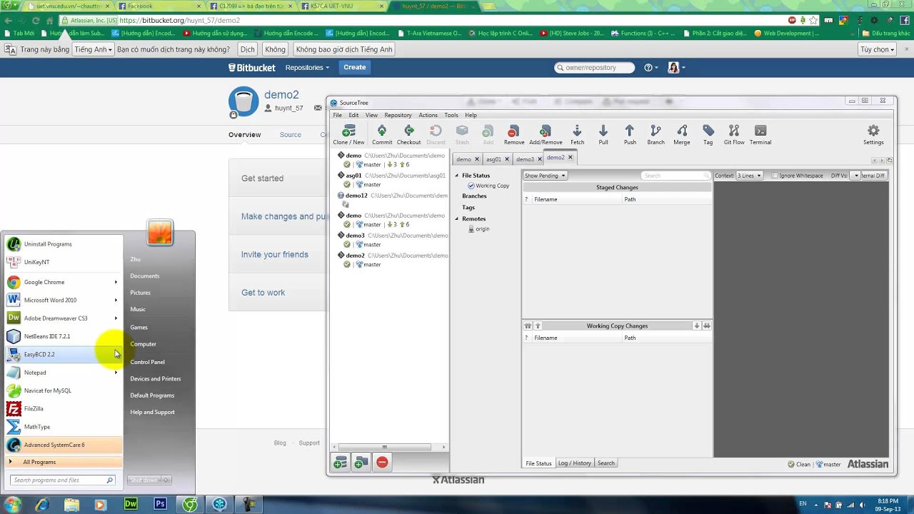Hướng dẫn sử dụng Source Tree - YouTube