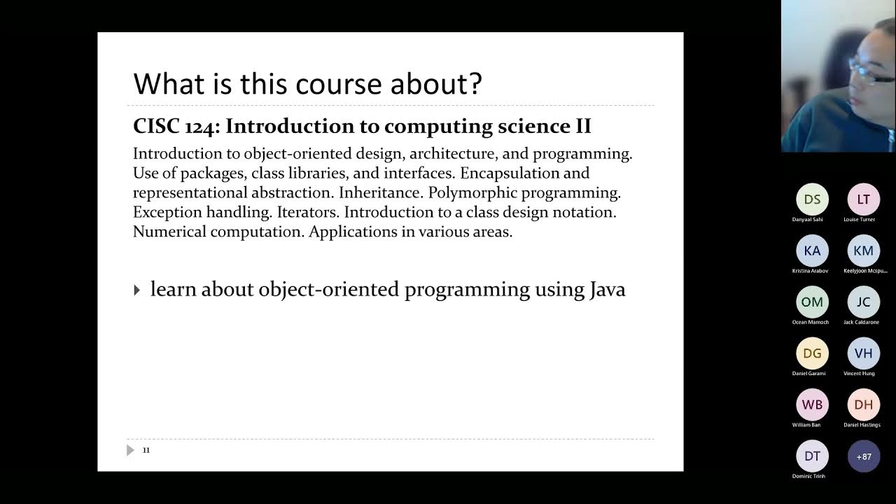 CISC 124 Lecture 01: Introduction - YouTube