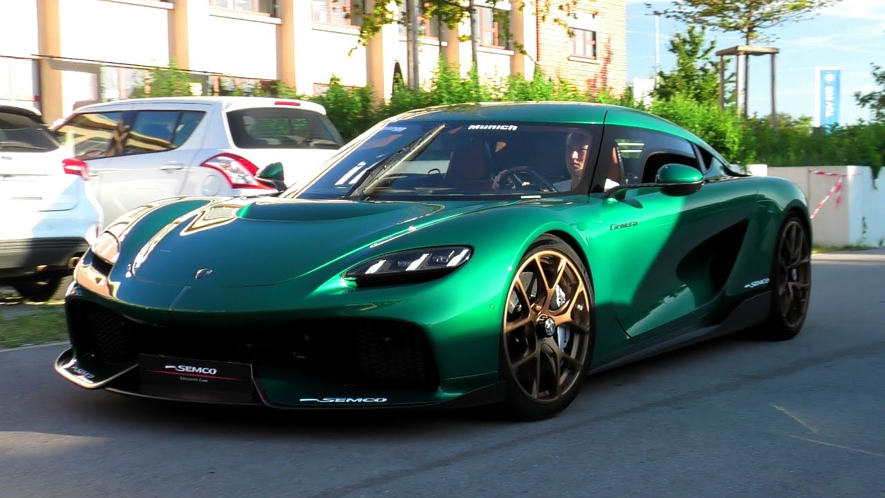 Koenigsegg Gemera V8 | SOUND + Start Up + LOUD Revs + Driving ...