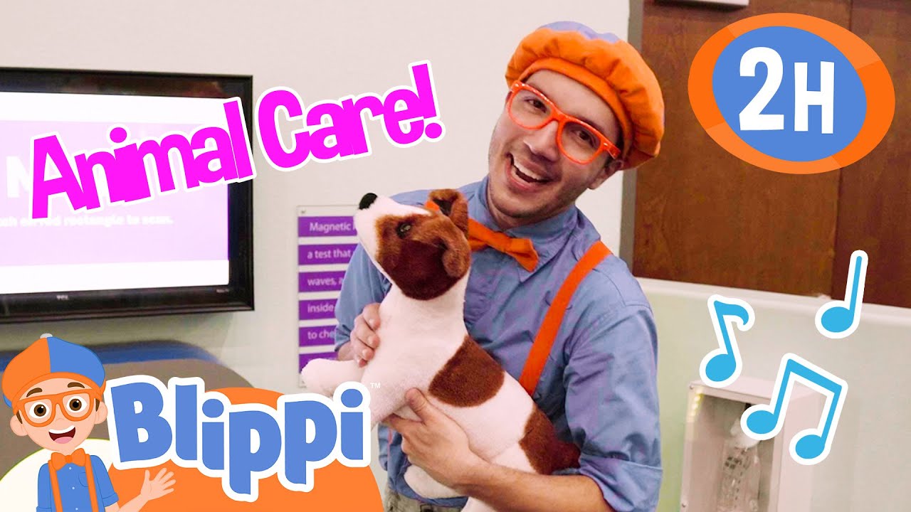Blippi The Vet + Cute Animal Care! | Animals for Kids | Funny Cartoons ...