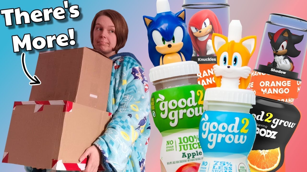 Unboxing: Good2Grow Juices & More Sonic Merch! - YouTube