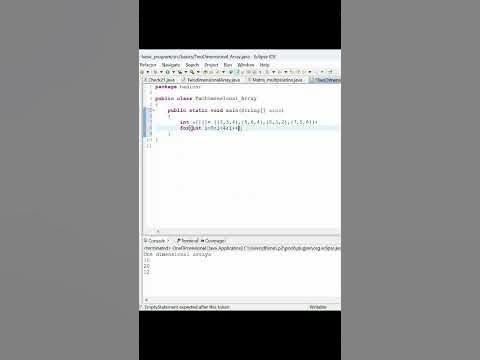 Two-Dimensional Array in Java #array #javaprogramming #javadevelopment #learningvideos #tutorial ...
