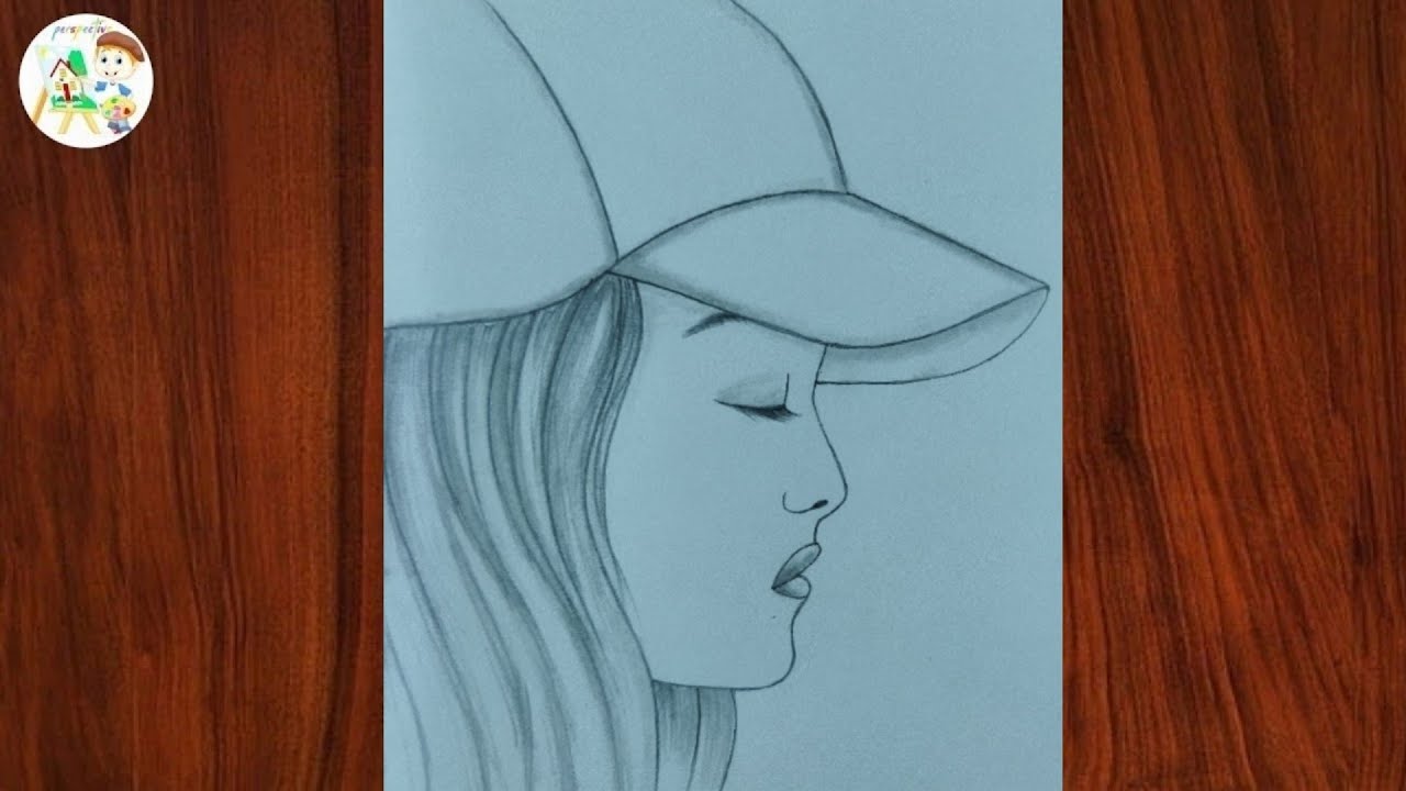 Girl drawing for beginners l Step by step drawing l How to draw a girl ...