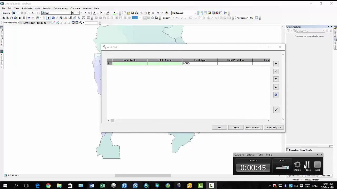 How to Add Field to many different shapefile by a minute in Arcgis ...