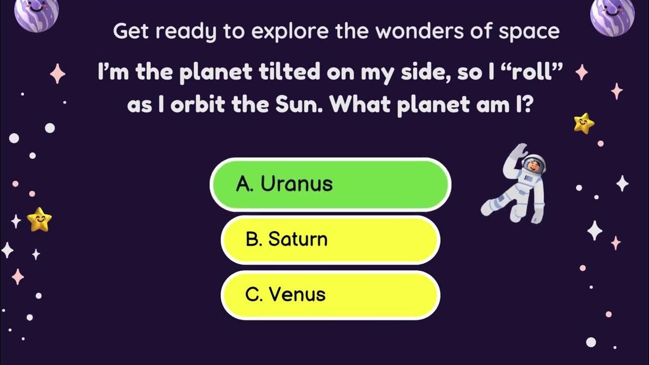 20 Solar System Riddles with Voiceover & Timer | Explore Space and Test ...