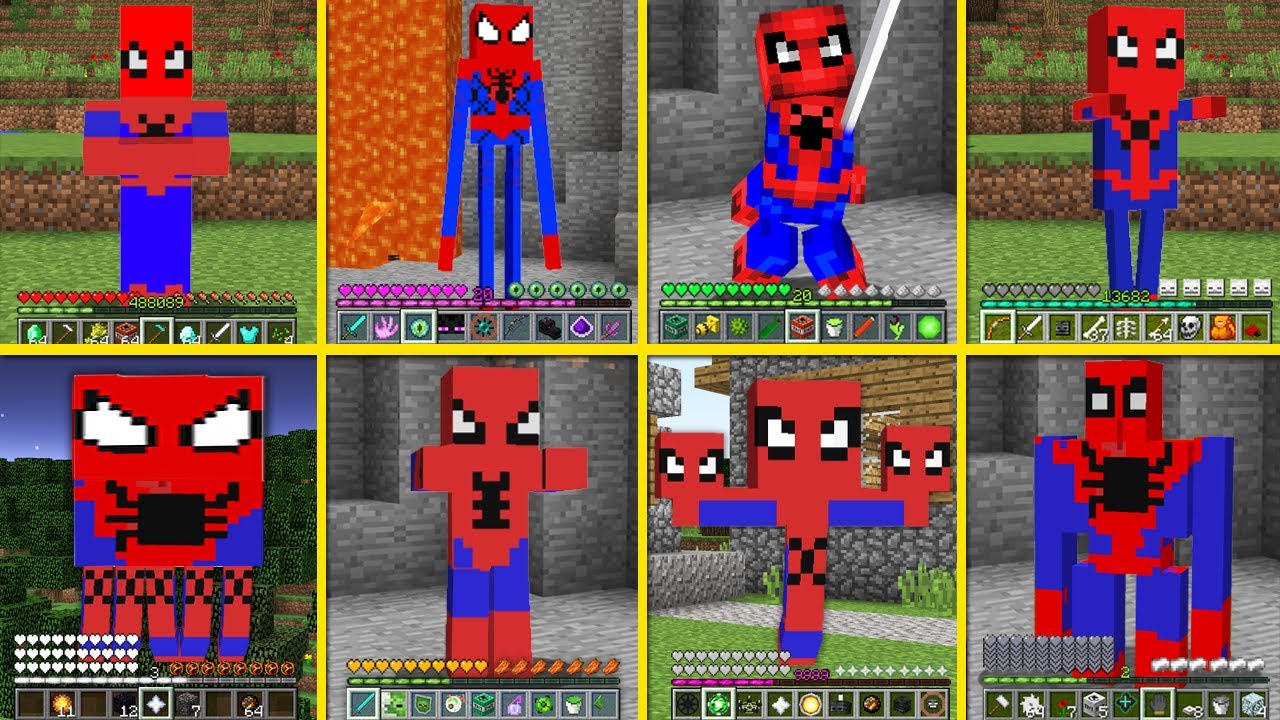 Minecraft Mobs Became Spider Man Battle ! What Mob is the best? MONSTER ...