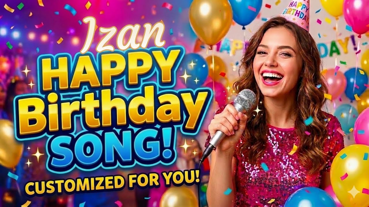Happy Birthday Izan Personalized Birthday Song - YouTube