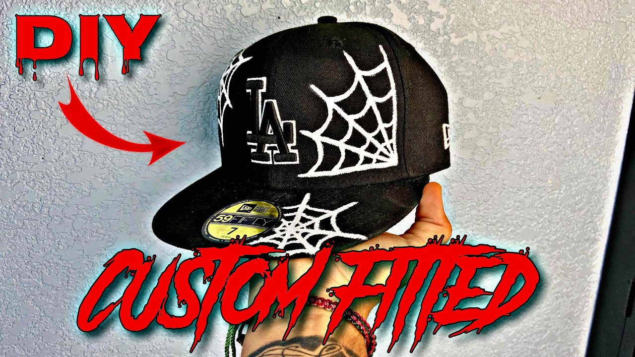 CUSTOM FITTED HAT | SPOOKY SZN DIY - YouTube