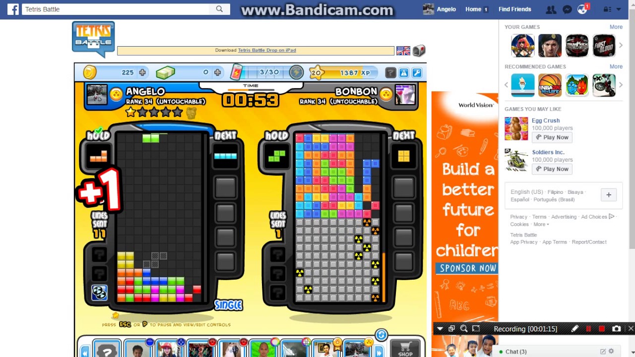 Tetris Battle game 2 K.O - YouTube