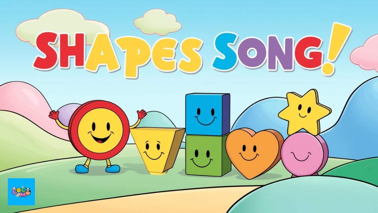 Shapes Song for Kids | Colorful Song for Kids & Toddlers With Lyrics ...