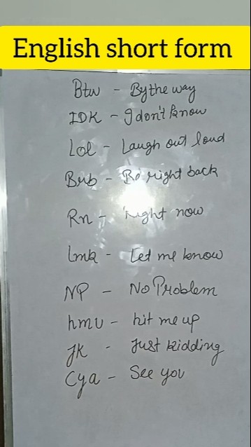 English short form|short form #english#ingles#englishlanguage# ...