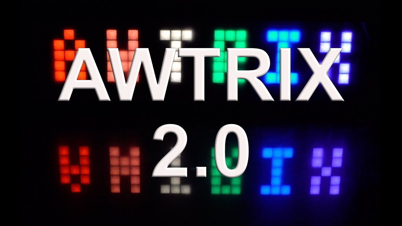 AWTRIX 2.0 - Clock & Social Media Display - YouTube