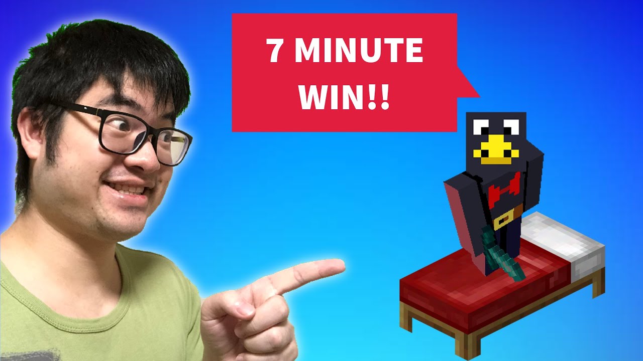 Winning Minecraft Bedwars in under 7 minutes is very Satisfying - YouTube