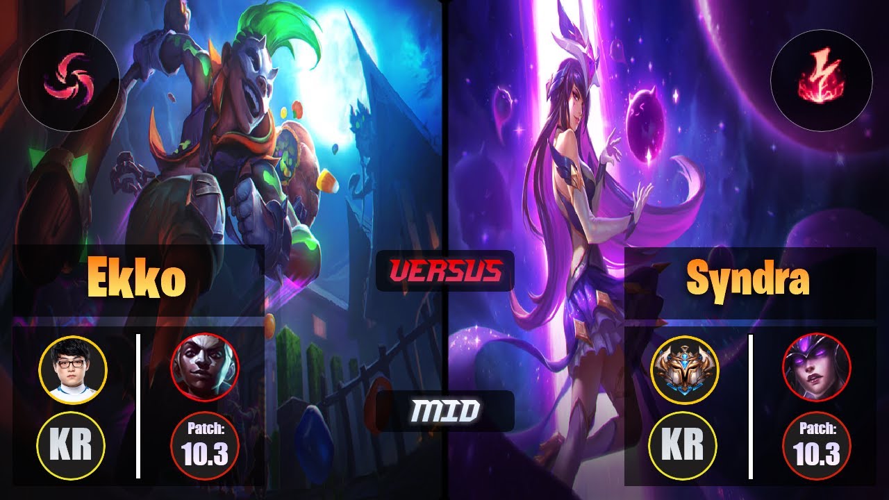 ShowMaker EKKO (Mid) [Hail of Blades] VS SYNDRA - Challenger KR Patch ...