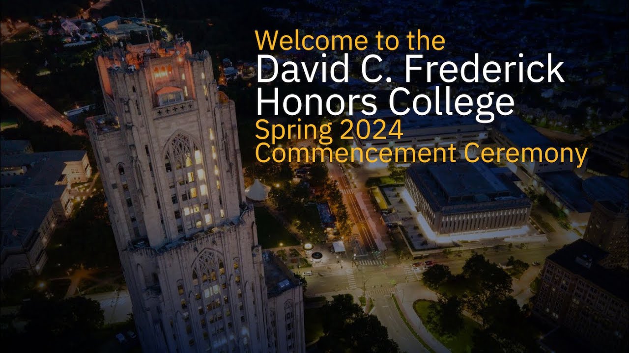 David C. Frederick Honors College Spring 2024 Commencement - YouTube